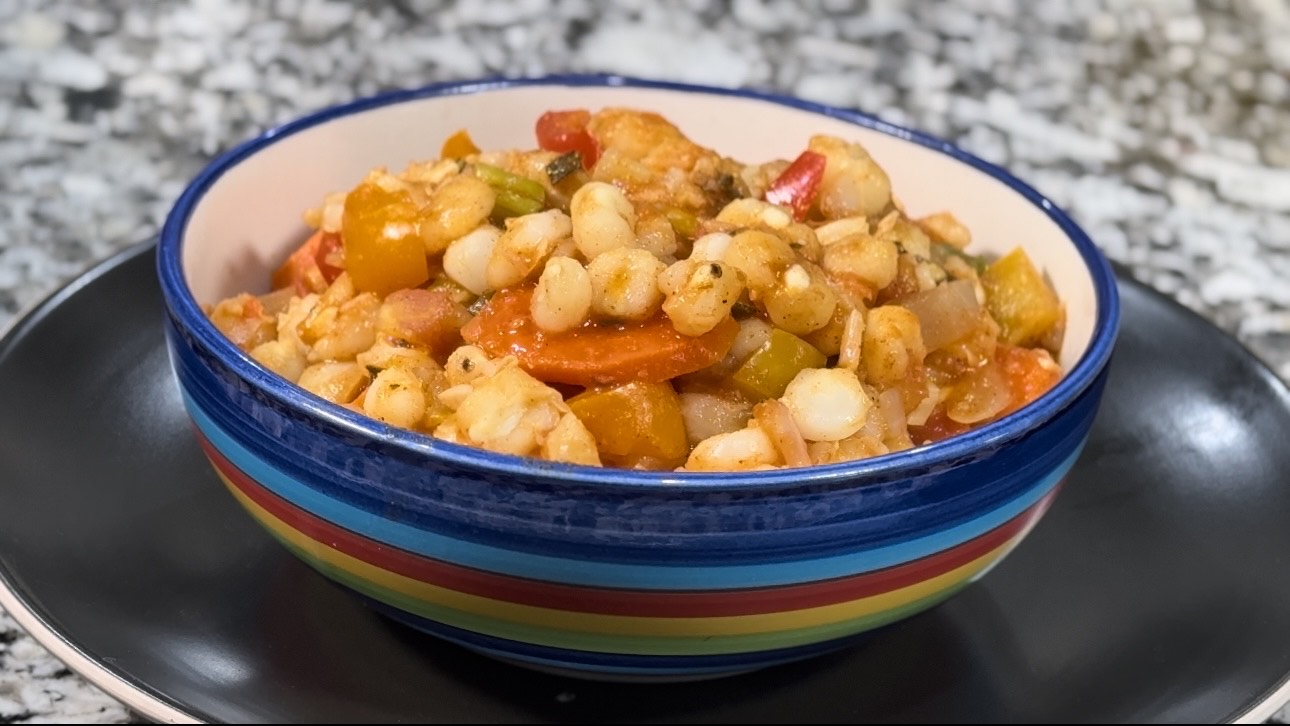 Vegan Hominy Stew